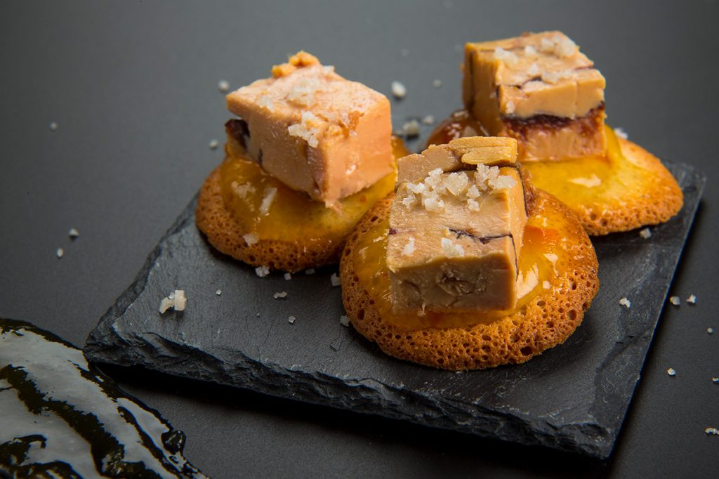 TEULA con foie de pato con mermelada de naranja – Biscuits Trias